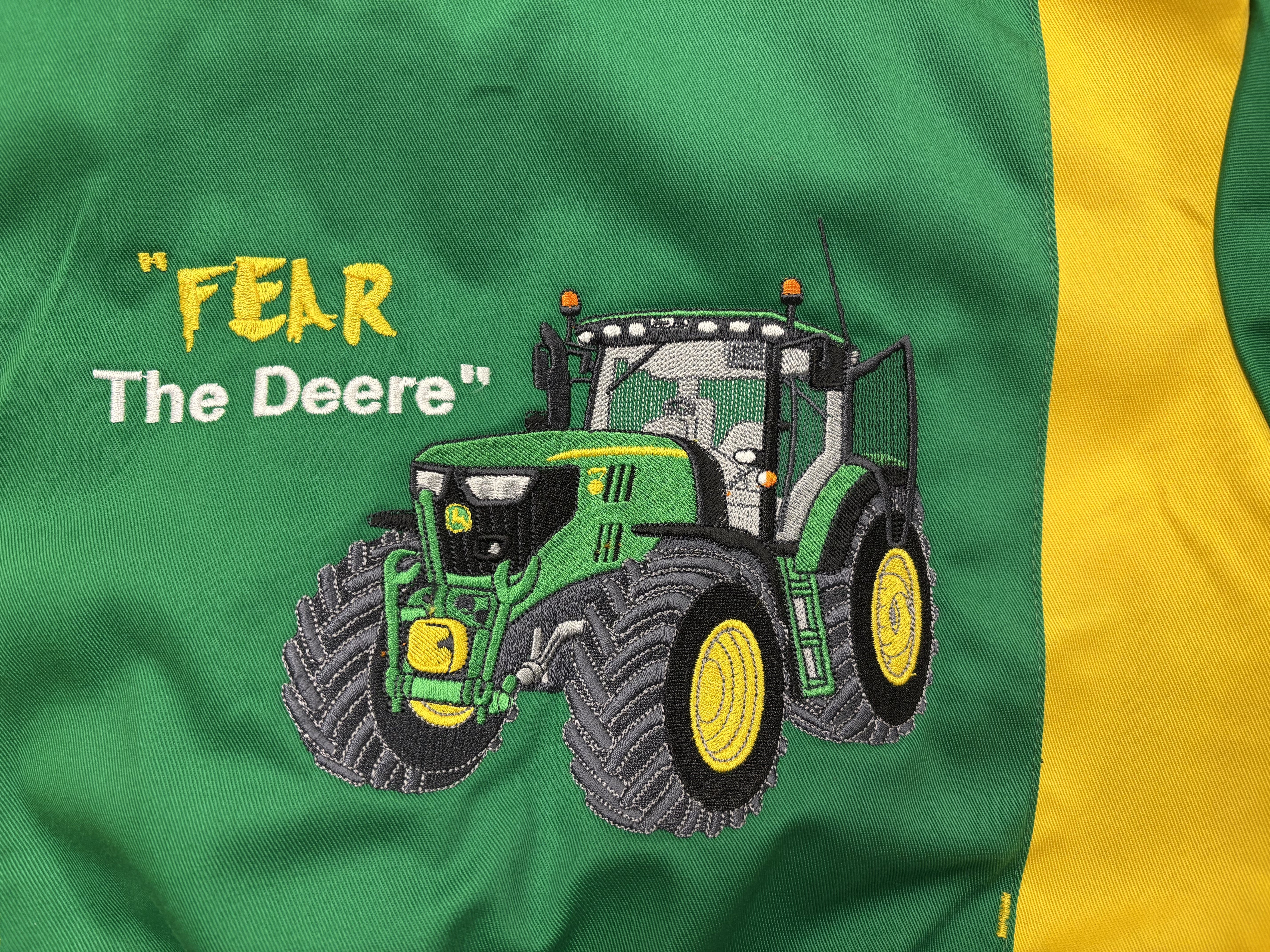 John Deere Boiler Suit Kids – Threadmark Embroidery Newry